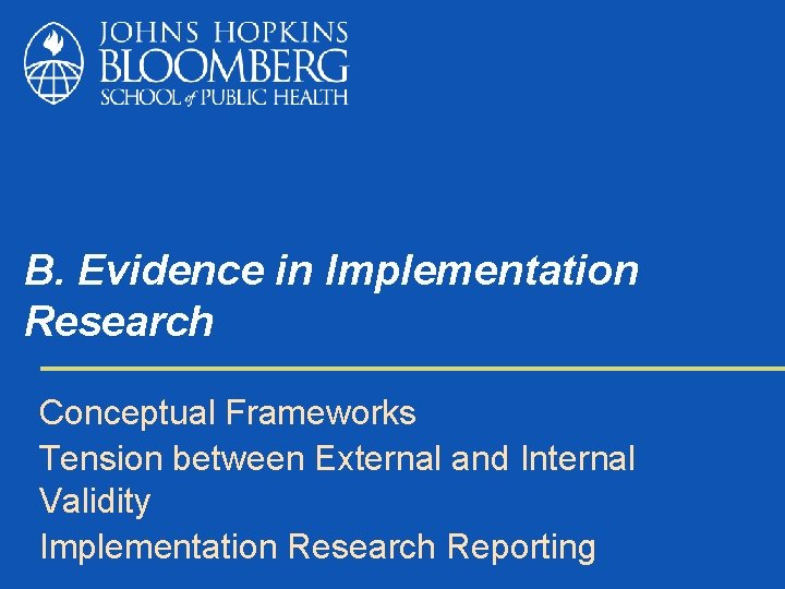 Implementation Research Methods A Primer EECA INTERACT November