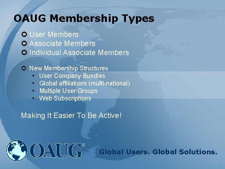 Oracle Applications Users Group OAUG The Value of