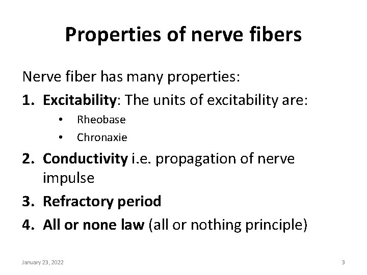 Nerve physiology 4 rd lecture By Dr Mudassar