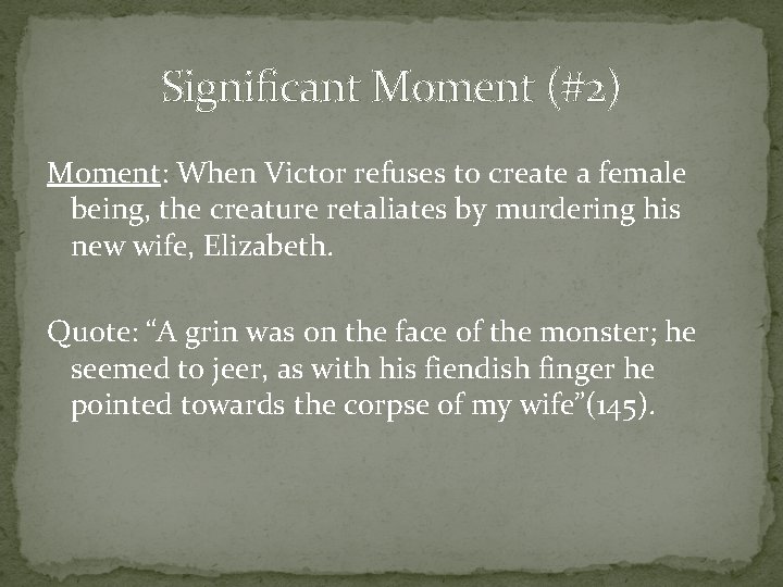 The Role of Tragic Figures in Frankenstein Mia