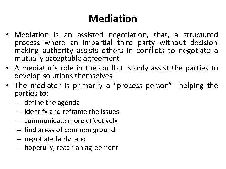 Approaches to conflict transformation Possible options Willy Ngaka