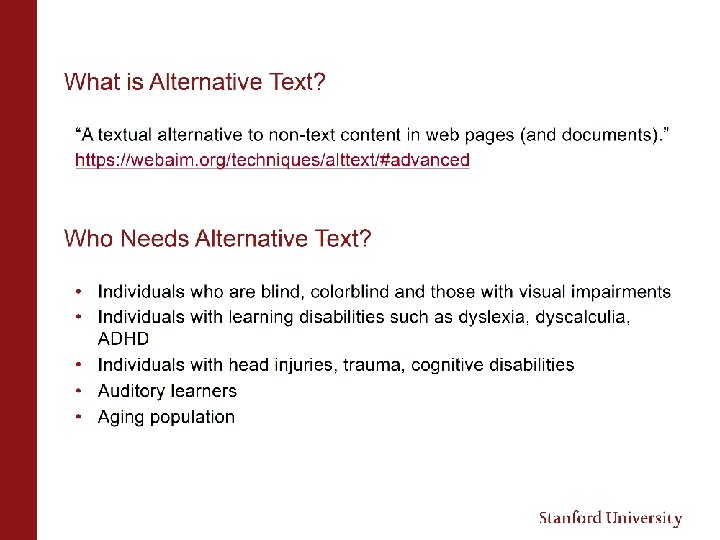 Writing Effective Alternative Text Robin Cole Alternate Format