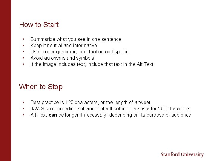 Writing Effective Alternative Text Robin Cole Alternate Format