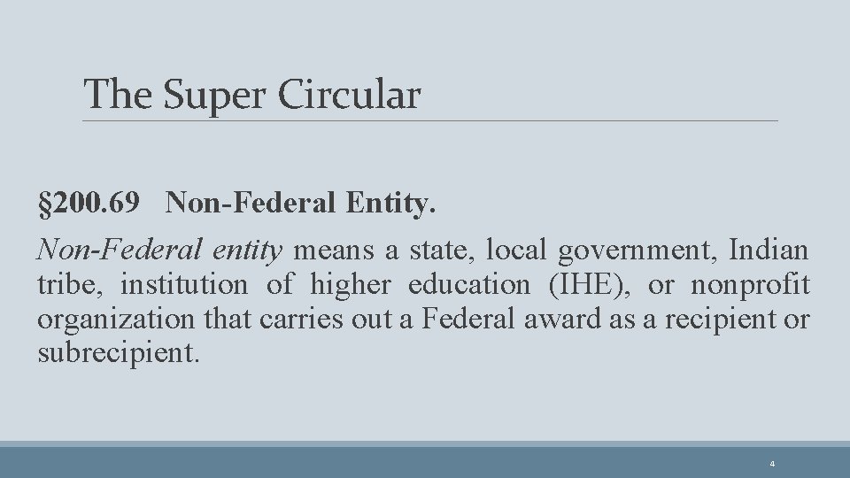 2 CFR 200 303 Internal Controls PRESENTED BY