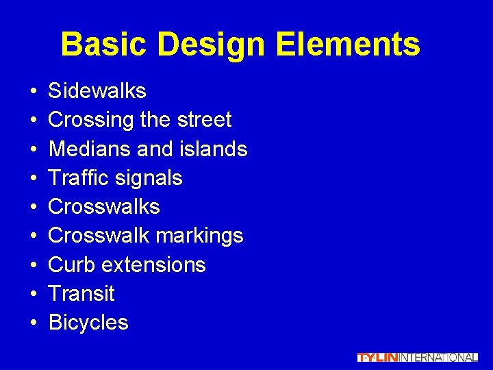 Complete Streets Basic Design Considerations John N La