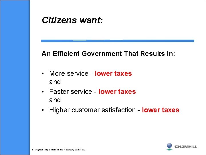 Getting More Bang for the Buck Improving Efficiency