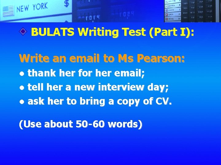 Overview 1 Assessment commercial business writing tests 2