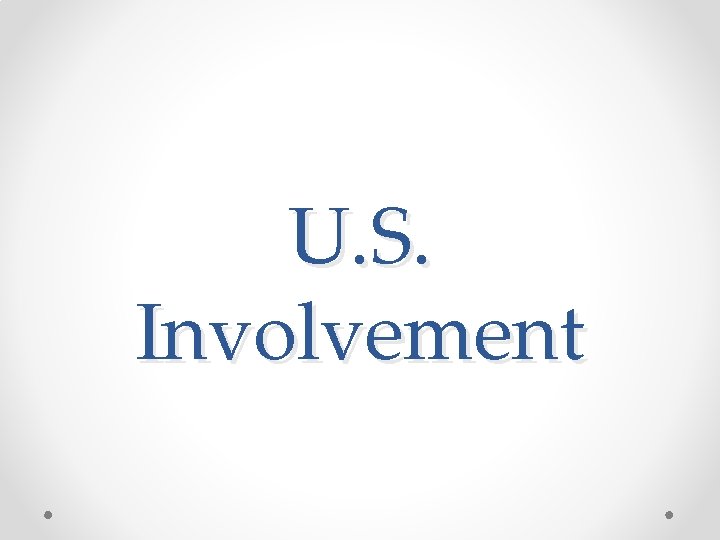 U S Involvement Moving Towards Involvement 1939 Cash