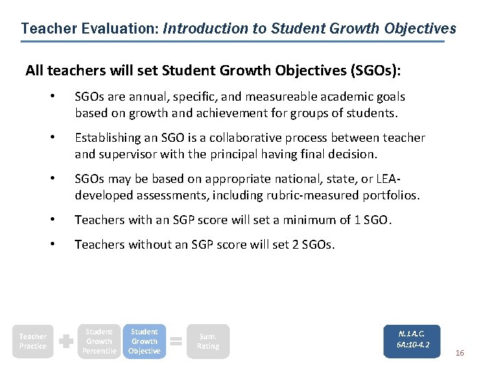 TEACHNJ Regulation Proposals Building an Effective Evaluation System