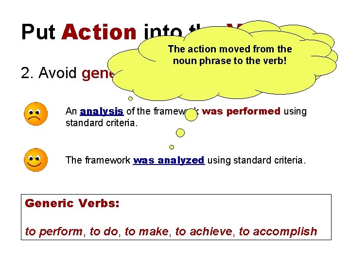 Communicating technology 6 Principles of readability Put action
