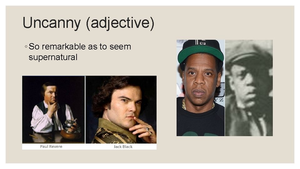 MOST DANGEROUS GAME VOCABULARY Tangible adjective Capable of