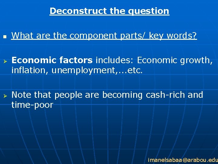 Spring 2011 TMA of B 200 p A