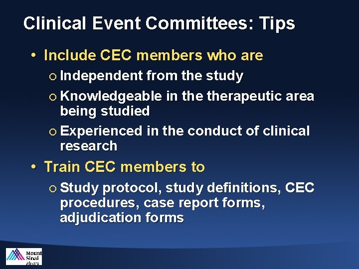 The Adjudicators Role and Responsibilities of the CEC