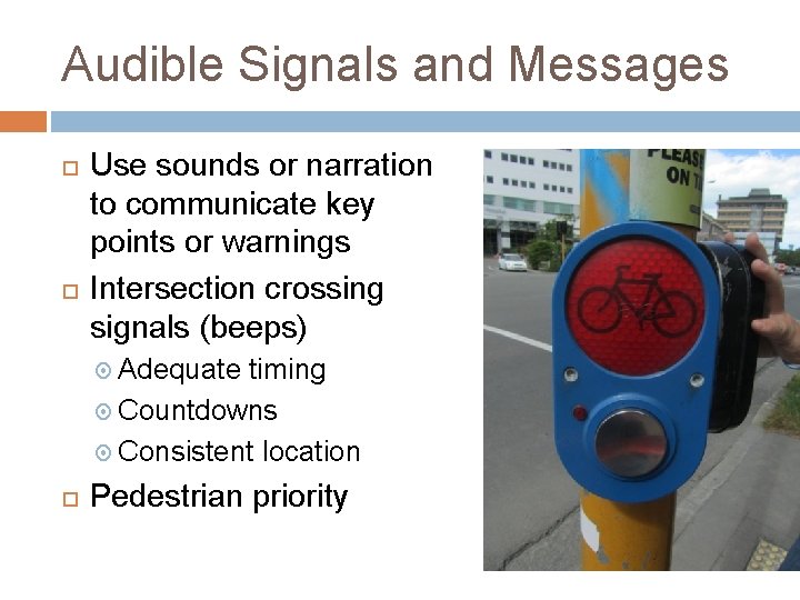 DESIGNING VISUALLY ACCESSIBLE CITIES AND COMMUNITIES OPPI CONFERENCE