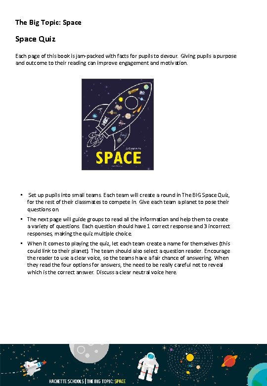 The Big Topic Space A Guide to Space