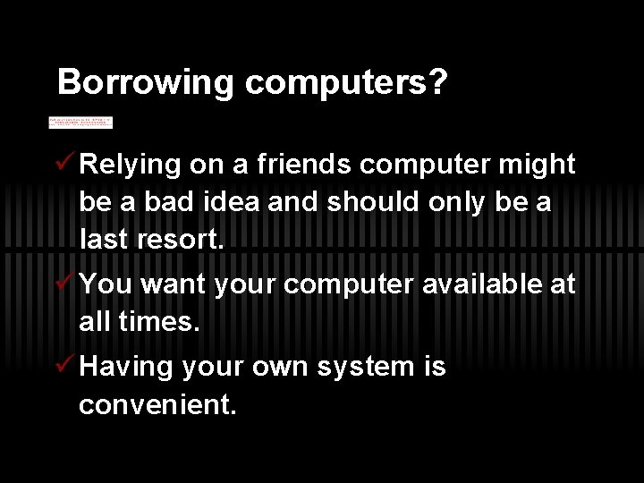 Buying a Computer Tom Brandstater Important Steps Follow