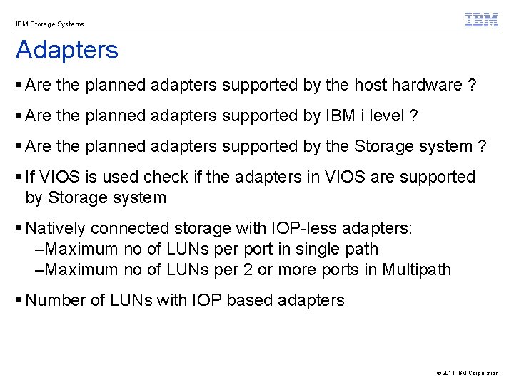 IBM i with External Storage Systems Assurance Jana