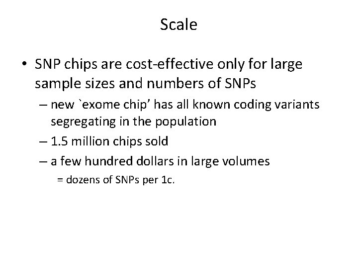 Largescale association studies brute force and ignorance Thomas