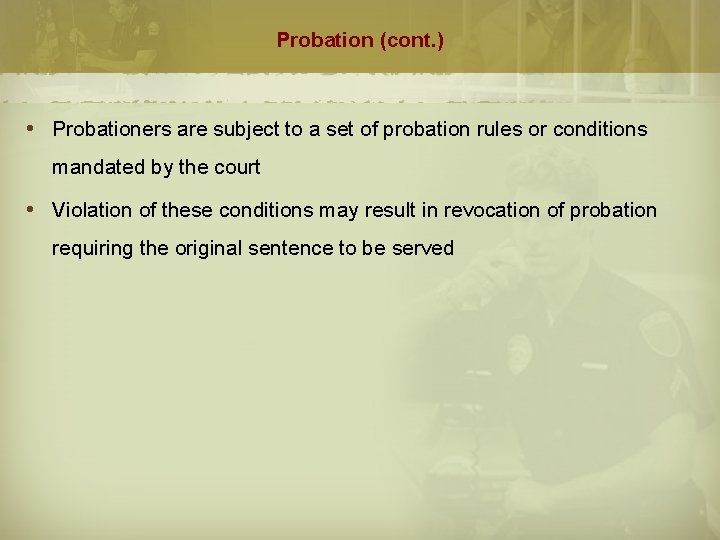 Chapter 12 Community Sentences Probation Intermediate Sanctions and