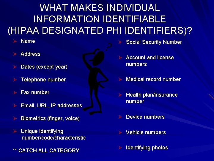HIPAA OVERVIEW Privacy Related Issues for Business Officers
