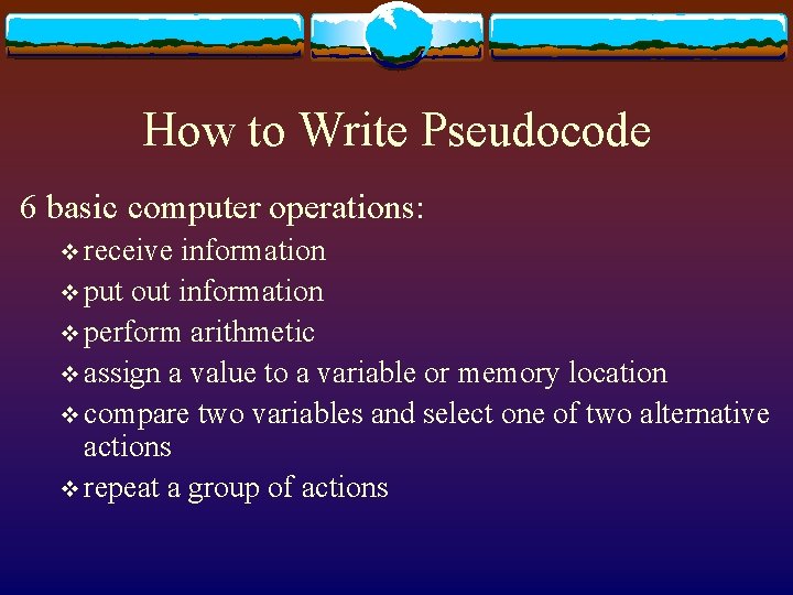 Lecture Notes 82404 part 2 Pseudocode review v