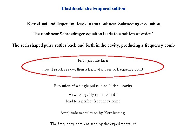 The Kerr lens Transfer function of a lens