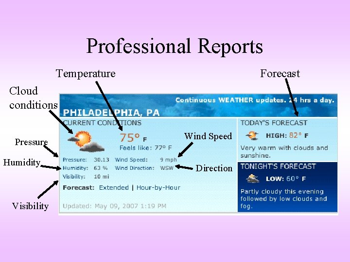 What is Weather Investigation 1 Part 2 Weather