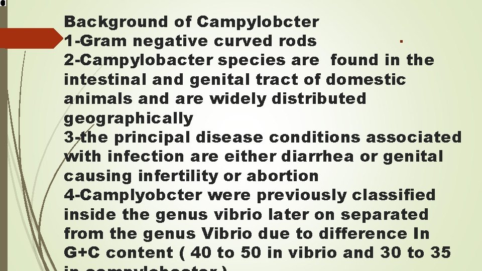 Morbid anatomy 401 Pathology of Bacterial disesase Campylobacteriosis