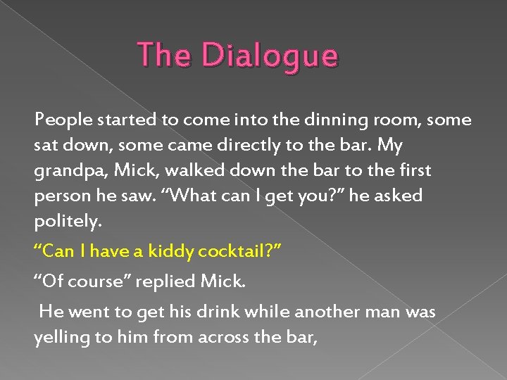 Customer Service Dialog Presentation by Ashlynn Giossi Wordle