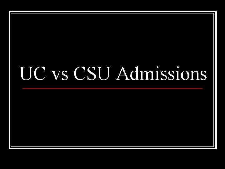 The Basics of the AG Requirements A Wednesday