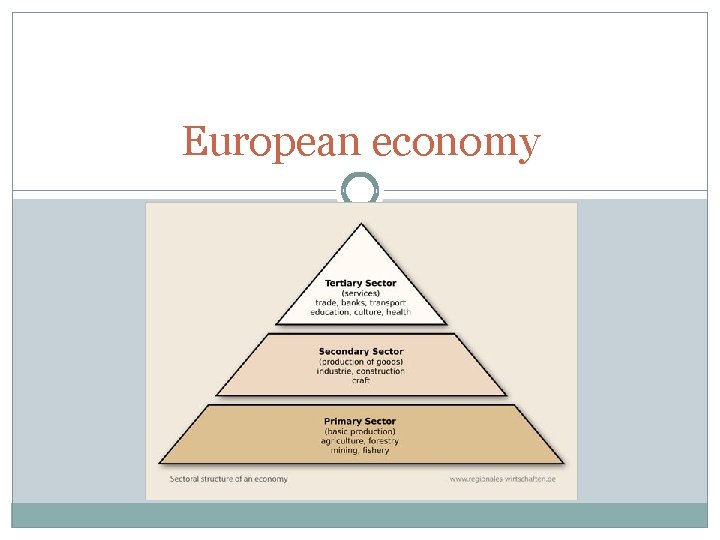 European economy EASTERN AND WESTERN EUROPE Europe is