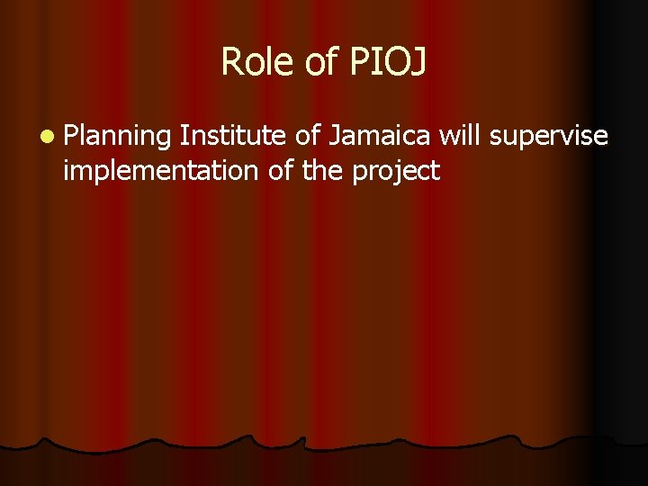 Puente in Jamaica Progress Report Introduction Background l
