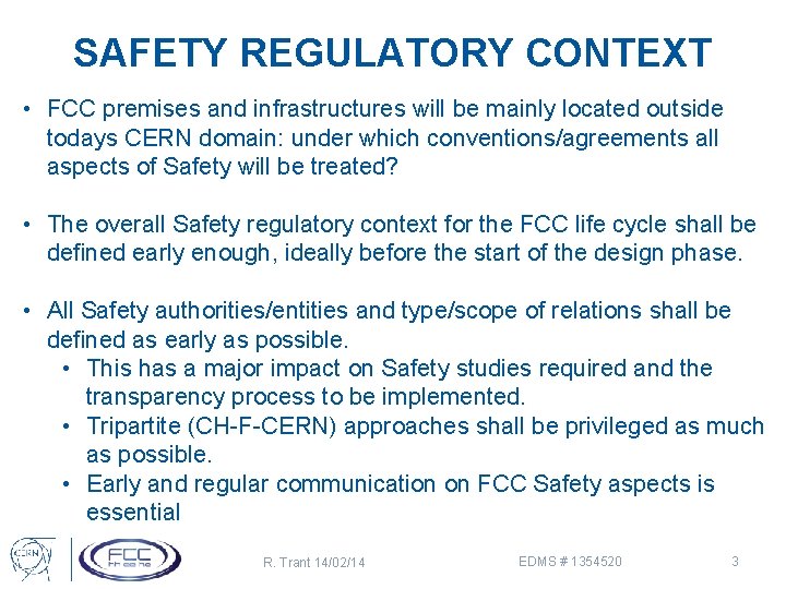 Health safety and environment Ralf Trant on behalf