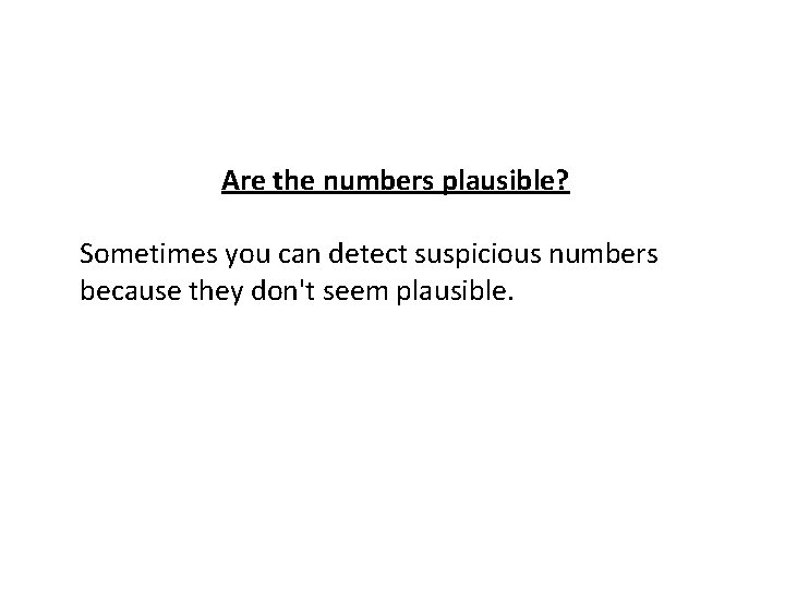 Section 1 3 Do the Numbers Make Sense