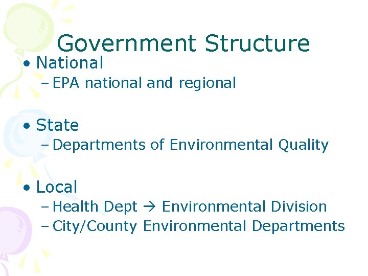 Whos in Charge of Environmental Health Barbara Sattler