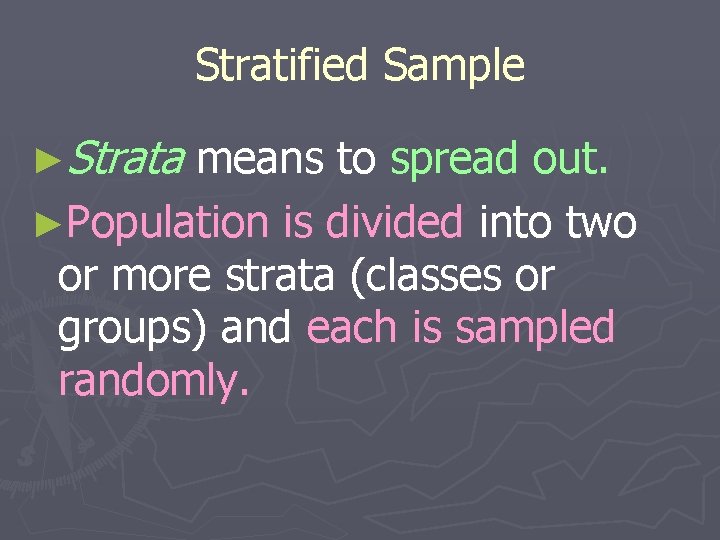 Sampling PreAlgebra Mrs Spanier Questioning Should be fair