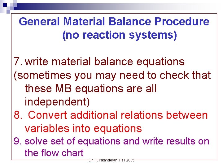 the number of degrees of freedom Example C