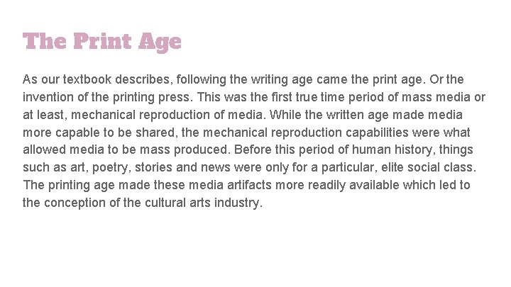The Influence behind Digital Media Brody Voge How