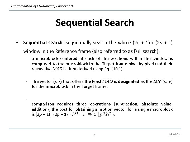 Chapter 10 Basic Video Compression Techniques 10 1