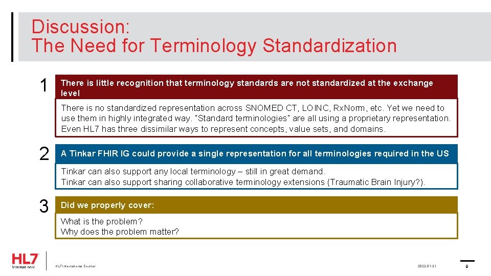 Guidelines for a Standardized Terminology Knowledge Base Project