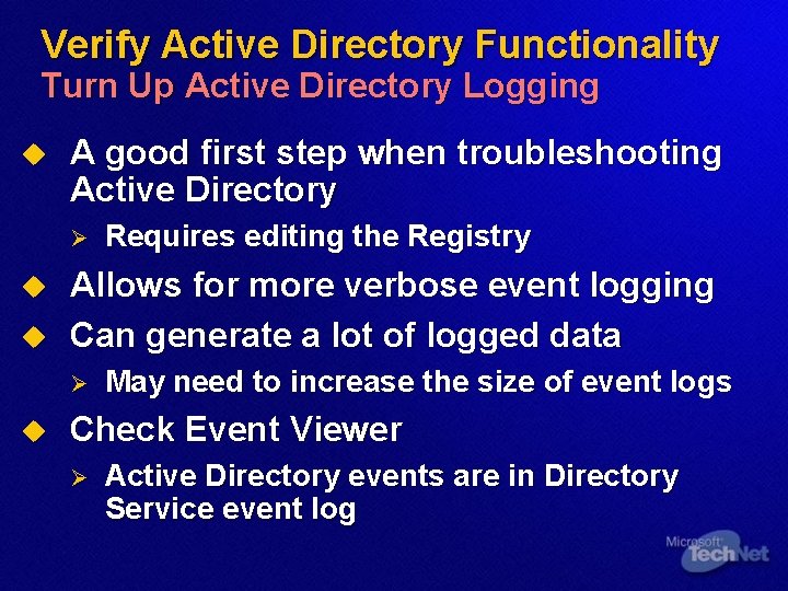 Windows 2000 Active Directory Diagnostics Troubleshooting and Recovery