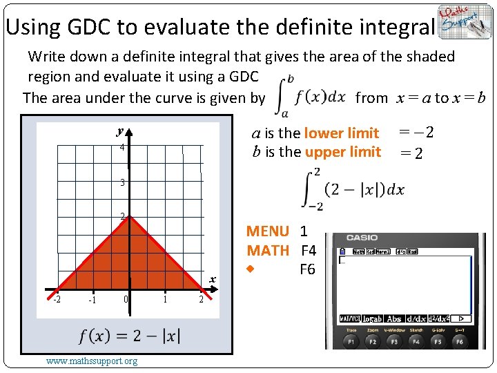 January 2022 Area of a region enclosed by