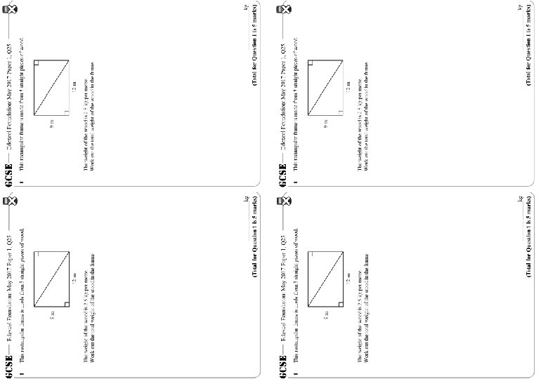 Pythagoras Mixed Foundation GCSE Questions These questions are