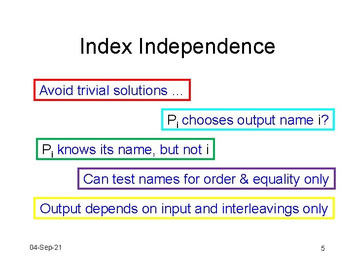 Renaming and Oriented Manifolds Companion slides for Distributed