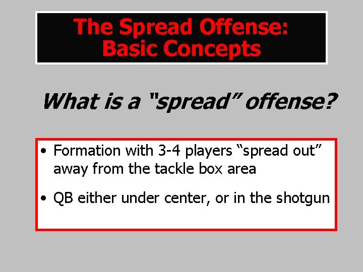 Whitehall Football Offensive Philosophy Offensive Emphasis 1 Strong