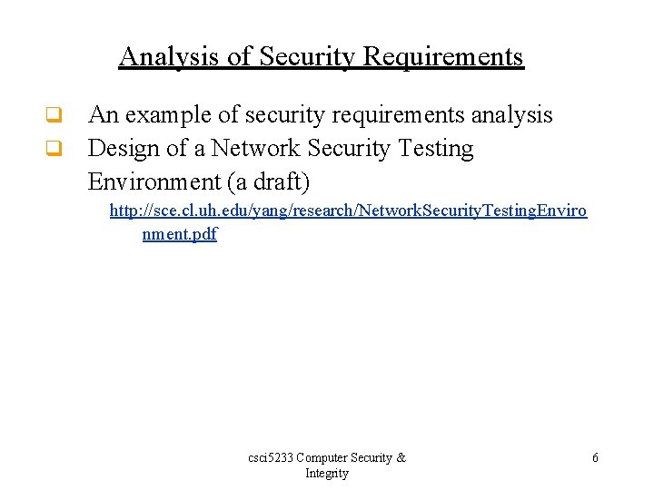 Overview of Security Java based on GS Ch