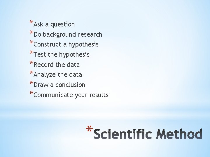 You will be working on this quite a