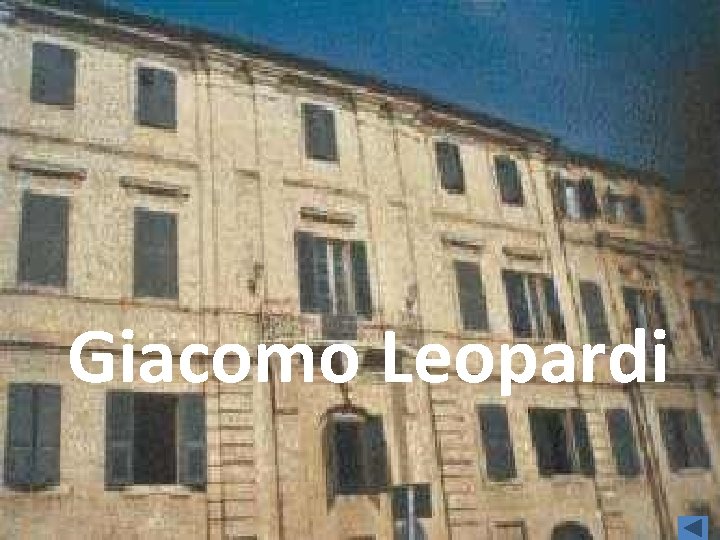 Giacomo Leopardi in una Lettera a Pietro Giordani