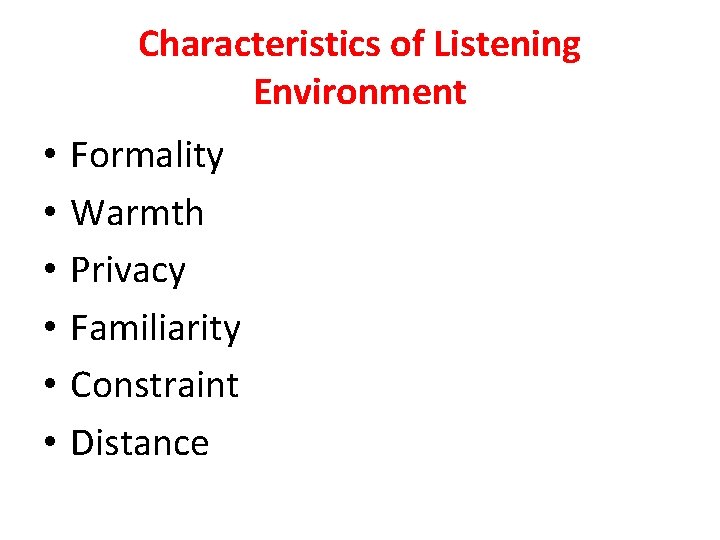 Listening Attitudes Principles Skills Chapter 8 Objectives After