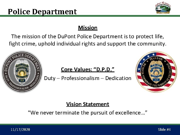 PUBLIC SAFETY 2021 2022 BUDGET Carma Oaksmith Chief